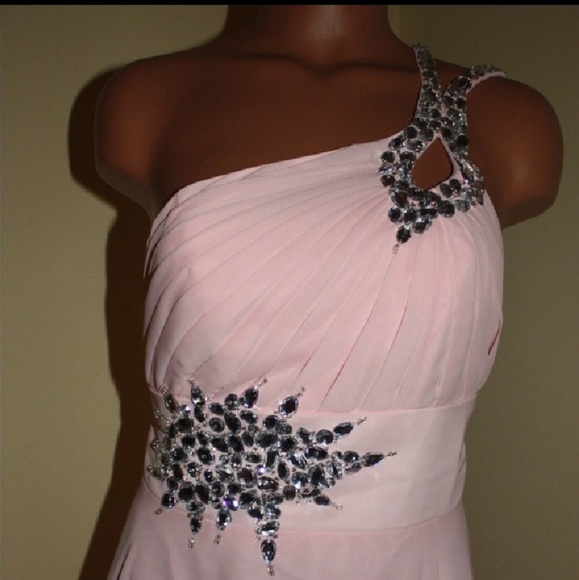 Dresses | Pink Prom Cruise Formal Chiffon Gown Size 6 | Poshmark